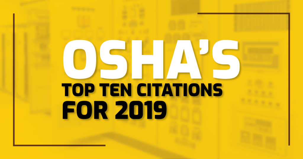 OSHA Top Ten List for 2019
